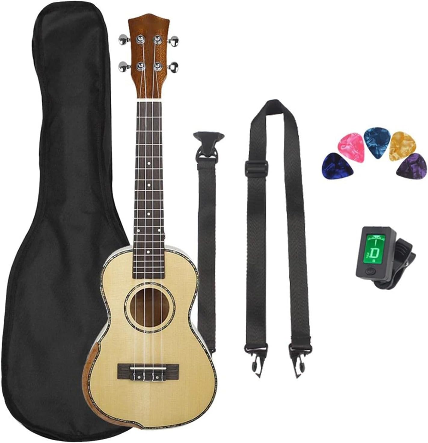 Professional Ukulele 23 Inch Ukulele 4 Strings Guitar Spruce Panel ...